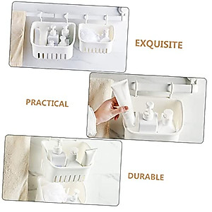 BESPORTBLE Hanging Storage Basket Toy Baskets Tub Organizer for Bathtub Bath Toy Storage Basket Shower Head Bathroom Organizer Bathroom Pantry Holder Shower Supply Hanging Shower Basket