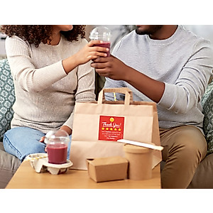 Delivery Driver Bag Seal Stickers – Get 5 Star Reviews and Bigger Tips – Local Delivery, Restaurant Delivery Accessories, Food Driver Accessories, On-Demand Delivery, Grocery Delivery (50)