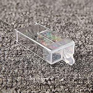KANTANZE Diamond Painting Storage Boxes, 64 Grids Bead Storage Containers Box Plastic Organiser Case for Craft Bead Nail Screw Jewellery