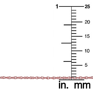 Kooljewelry Rose Gold Plated Sterling Silver Replacement Chain Necklace (1.1 mm, 18 inch)