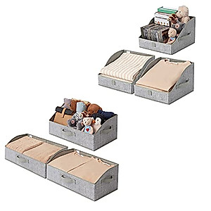 GRANNY SAYS Bundle of 3-Pack Trapezoid Closet Storage Bins & 3-Pack Trapezoid Storage Bins