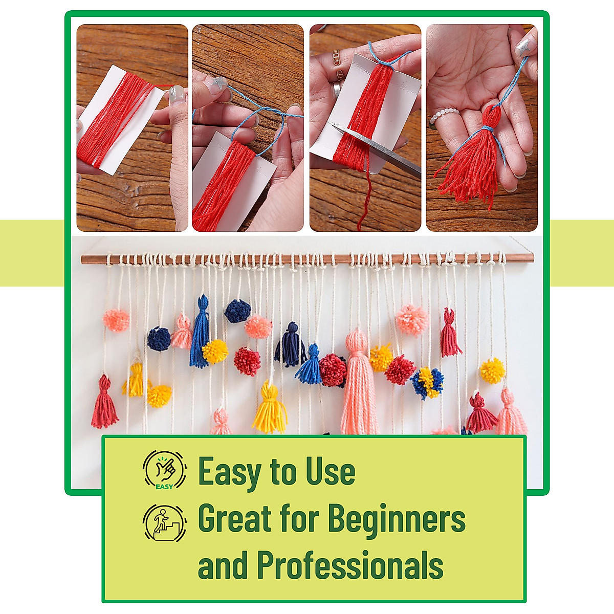 Mr. Pen- Embroidery Floss, 50 Skeins, Rainbow Colors Embroidery Thread with 5 Needles, Cross Stitch Thread, Friendship Bracelet String, Thread for Bracelet Making, Craft String, Strings for Bracelets