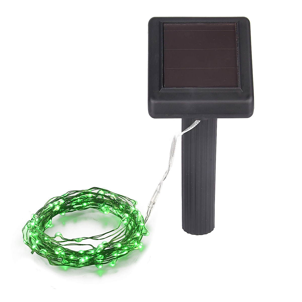 Solar Powered String Lights, 100 LED Copper Wire Lights, Waterproof Starry String Lights, Indoor/Outdoor Solar Decoration Lights For Gardens, Patios, Homes, Parties: 20 ft, Green