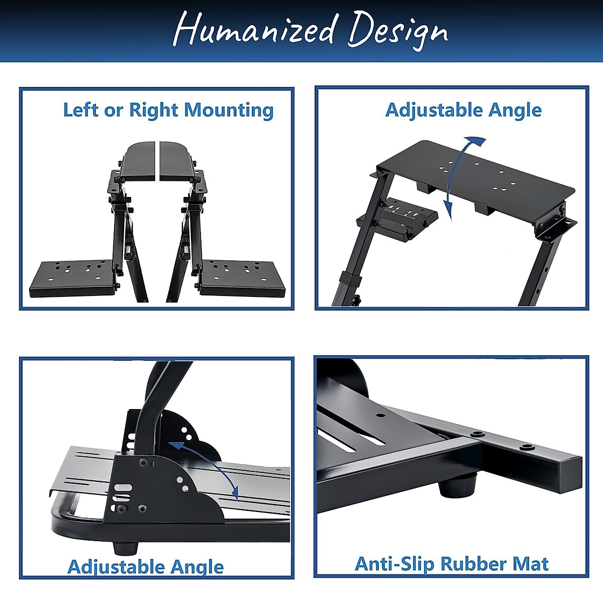 CO-Z Foldable Racing Steering Wheel Stand, Height Adjustable Plus Gearshift Mount Compatible with Logitech G920 G27 G25 G29 Racing Wheel and Pedal, Thrustmaster T80 T150 TX F430 Gaming Wheel Stand