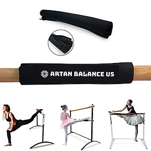 Artan Balance Ballet Barre Foam Detachable Protector Slider pad Cushion with Zipper for Home or Studio Comfort and Protection for Stretch, Pilates, Dance Class or Active Workouts