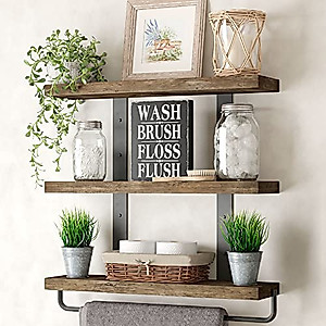 Barnyard Designs Wash Brush Floss Flush Box Sign Rustic Primitive Farmhouse Country Bathroom Home Decor Sign 10” x 8”