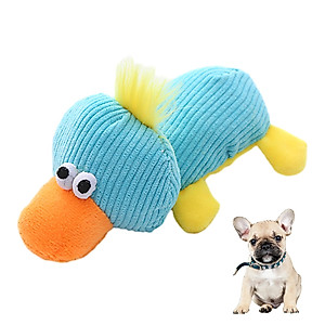 BELJE Plush Squeaky Dog Doll, Stuffed Dog Chew Toy, Durable Squeaker Pet Toy, Long Lasting Teething Puppy Toy, Bite Resistant Interactive Dog Toy, Reliable Soft Plush Dog Toy for Dog Pig Cats