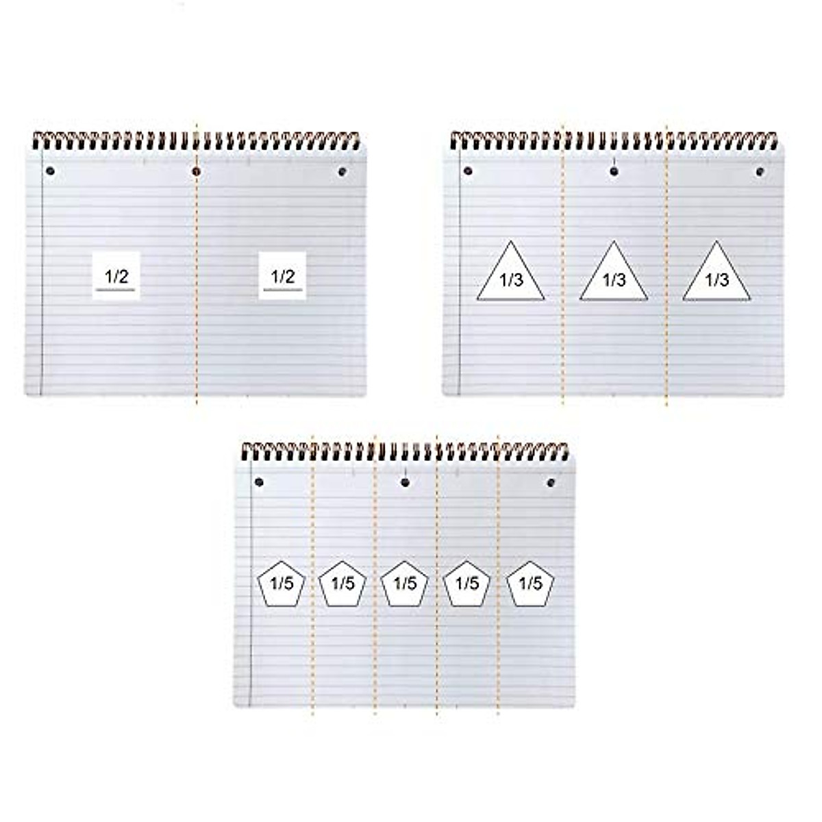 Landscape Notebook - 10" x 7.5" Horizontal Lined College Ruled, 160 pages (80 sheets)