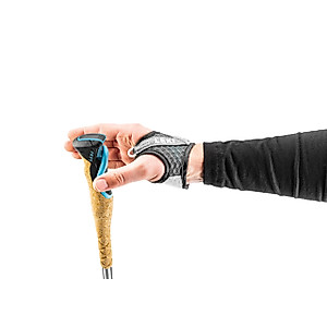 LEKI Cross Trail 3 TA Aluminum Adjustable Lightweight Walking Poles for Trekking & Hiking - Black-Blue-Anthracite - 110-135 cm