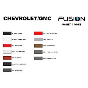 A.R.E. Fusion Painted Hard Fold Truck Bed Tonneau Cover | AR12002L-GAZ | Fits 2015 - 2021 Chevy/GMC Colorado/Canyon 5' Bed (61.7"), Paint Code: 50/GAZ Summit White