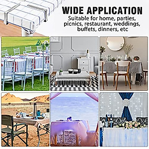 Tablecloth Clips, 12 Pack Stainless Steel Heavy Duty Picnic Table Cloth Clips, Outdoor Picnic Tables Cover Clamps Holders for Dining Restaurant Marquees Weddings Graduation Party,Thickness Below 1.4''