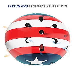 Noggn Bike Helmet for Kids, Girls and Boys | US Star | Child Bicycle, Scooter, Skateboard Helmet (US Star, Small)