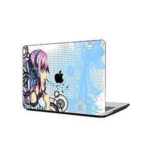 Nekoty Textured Laptop Skins compatible with MacBooks Pro 16" 14" 13" Air 13" 2019-2022 - Singing Anime Girl