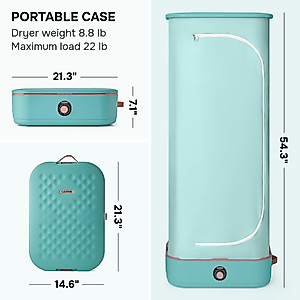 Portable Dryer - Portable Clothes Dryer after Washing - Portable Foldable Dryer Machine for Apartments and Home - Mini Travel Clothes Dryer Machine