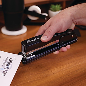 Swingline Stapler, Commercial Desktop Staplers, 20 Sheet Capacity, Portable, Durable Metal Desktop Stapler for Home Office Supplies, Classroom or Desktop Accessories, Black, 2 Pack (44401AZ)