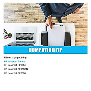 TonerPlusUSA Compatible CE505X CF280X CRG120 Toner Cartridge – CE505X CF280X CRG120 High Yield Toner Cartridge Replacement for HP Laser Printer – Black [4 Pack]