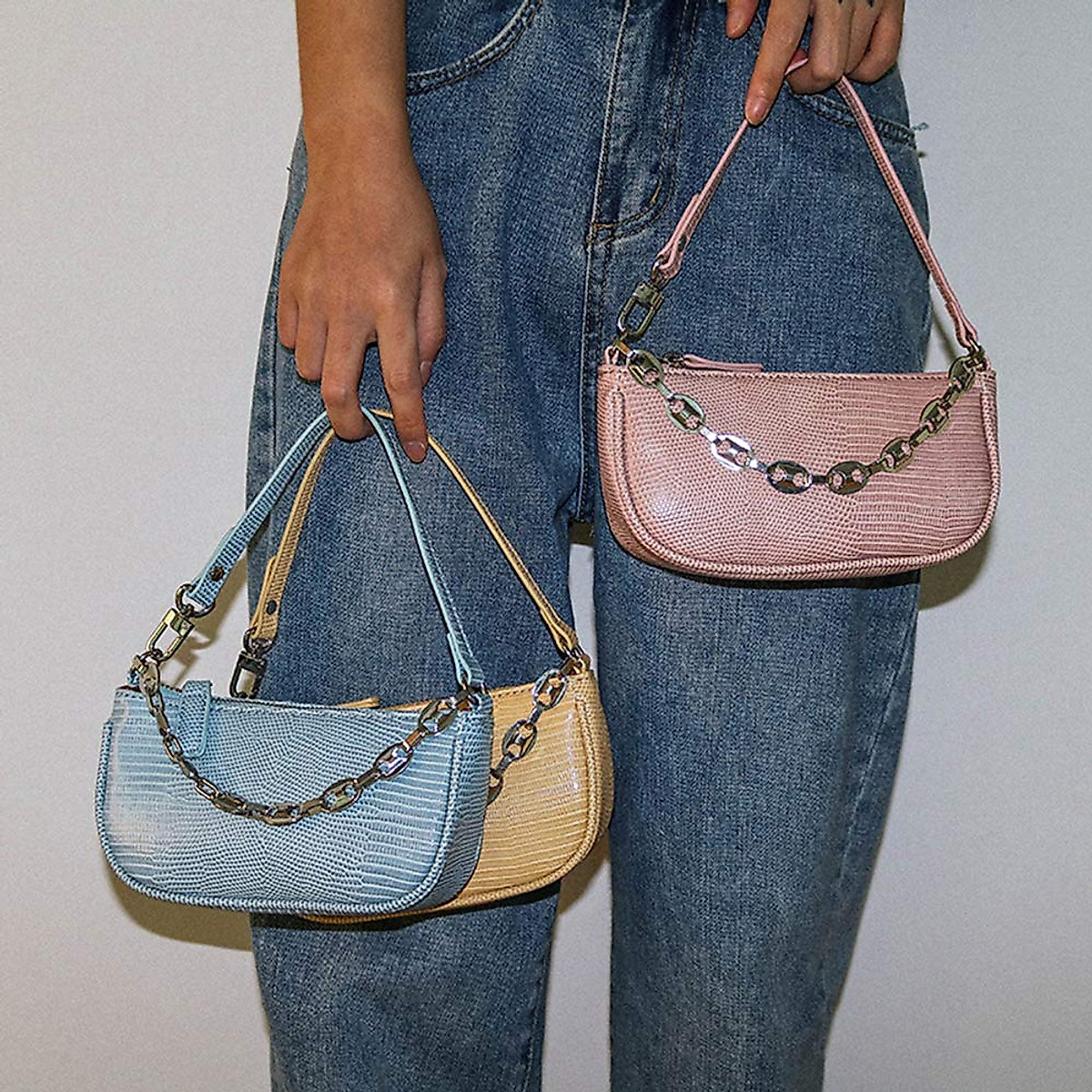 HORSE&TIGER Women Small Shoulder Bag Mini Purse Womens Crossbody Clutch Purses with Zipper Closure (Black)