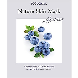 [ Nature Skin ] 100 Combo Pack Face Sheet Mask, Nude Sheet with Release Paper, Premium Quality Korean Facial Sheet Mask (10 x 10 Types : Aloe, Blueberry, Collagen, Cucumber, Green-Tea, Pearl, Rose, Royal-Jelly, Tea-Tree, Vitamin) FOODAHOLIC
