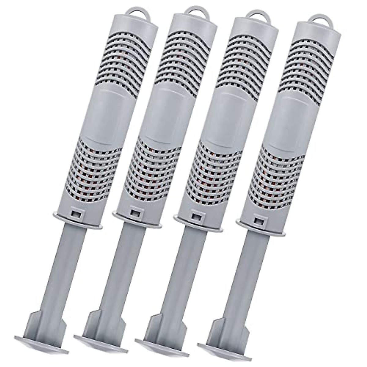 Hot Tub Spa Mineral Ion Cartridge Filter Stick, 4 Units Mineral Cartridges, Active Ingredient is Zinc (4 Pack, Grey)