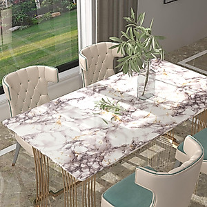 VIOPVERY White Marble Wallpaper Peel and Stick 15.7"x393" White Wall Paper Pull and Stick Contact Paper for Countertops Waterproof Self-Adhesive Marble Contact Paper for Kitchen Desk Cabinet Decor