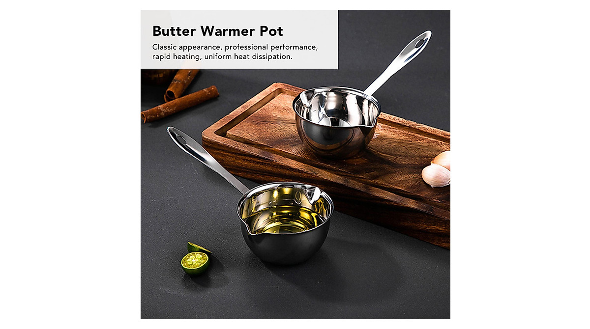 Stainless Steel Butter Melting Pot for Versatile Cooking