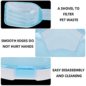 Scicalife Pet Hamster Sand Bathroom, Hamster Sand Bath Container, Large in Blue Plastic Sand Bath Container with Scoop Hamster Sandbox for Hamster Small Pet