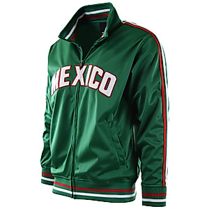 ChoiceApparel Men's Mexico Track Jacket (XL, Green)