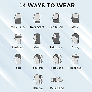 Back Bay Cooling Summer Neck Gaiter with UPF30 UV Sun Protection, Breathable Workout Gator Face Mask