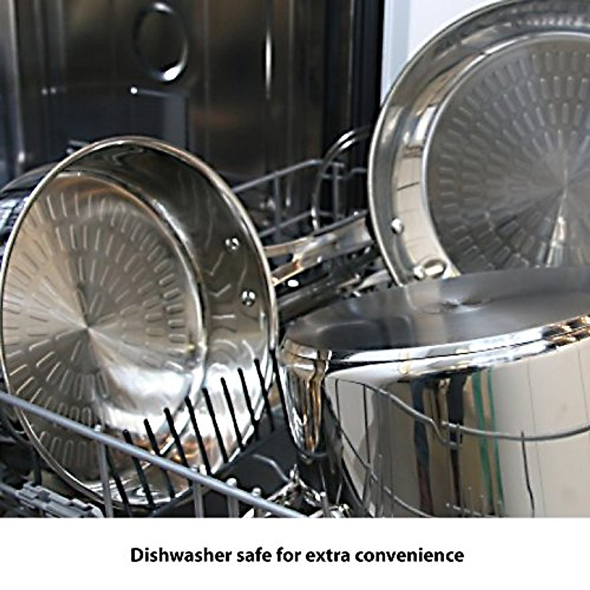 T-fal Performa Stainless Steel Cookware Set 12 Piece Induction Pots and Pans, Dishwasher Safe Silver