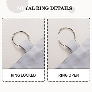 Melodieux Thermal Insulated 100% Blackout Curtain Liner for 84 Inch Long Curtains, Off White/Black, 40 by 80 Inch, 1 Panel, Rings Included