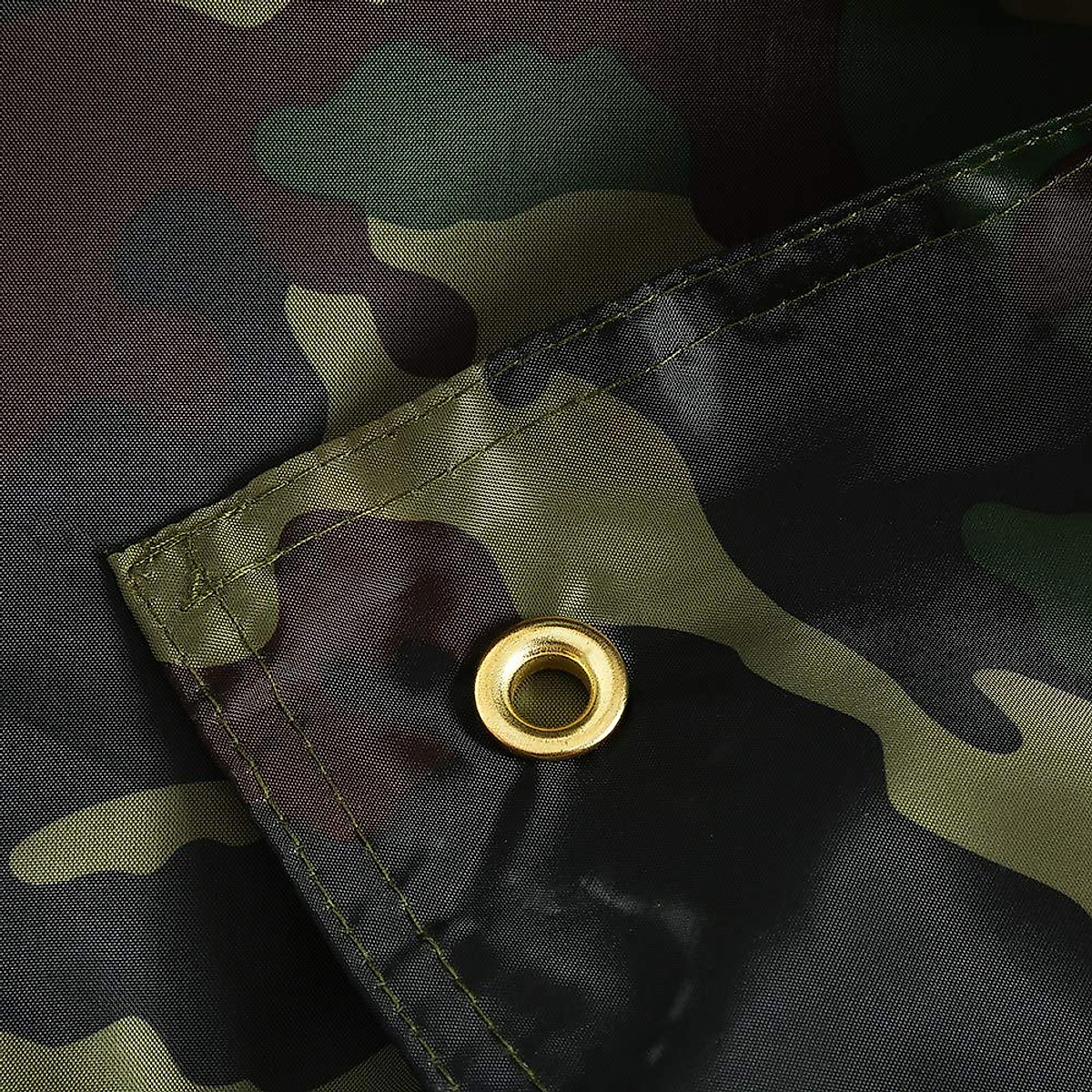 camo Tent Cover Waterproof,Camouflage Outdoor Tent Tarp,Camouflage Outdoor Portable Lightweight Rainproof Mat RainTent Tarp Shelter (2 * 1.43m)