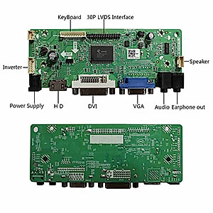 HDMI VGA DVI LVDs Controller Board 40Pin for 15.6" 1366x768 LP156WH2 LP156WH3 LP156WH4 TL B156XW02 N156B6-L0b LCD Screen