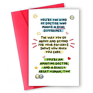 MQMRYeto Thank You Card For Doctor, Doctor Appreciation Card,Thank You Medical Gift Card, Doctor Birthday Card, Doctor Farewell Leaving Retirement Card