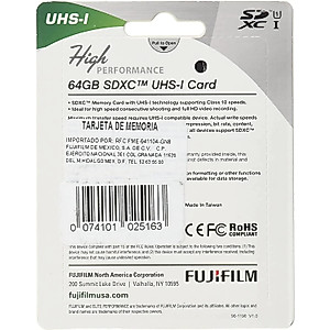 Fujifilm High Performance - Flash Memory Card - 64 GB - SDXC UHS-I (600013604)