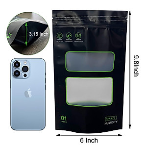 20 Pack Lock & Seal Storage & Curing Bags Heat Sealable Reusable Food Storage Container Bags 1 Ounce Bags (1 oz) 6" x 9.8" x 3.15" Inch