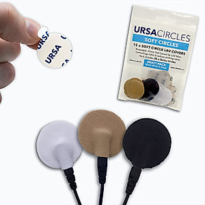 URSA Soft Circles: Reusable Soft Covers That Provide a Shield Against the Wind and Camouflage for Lavalier Mics. (15x Soft Circles + 30x Stickies, MultiPack)