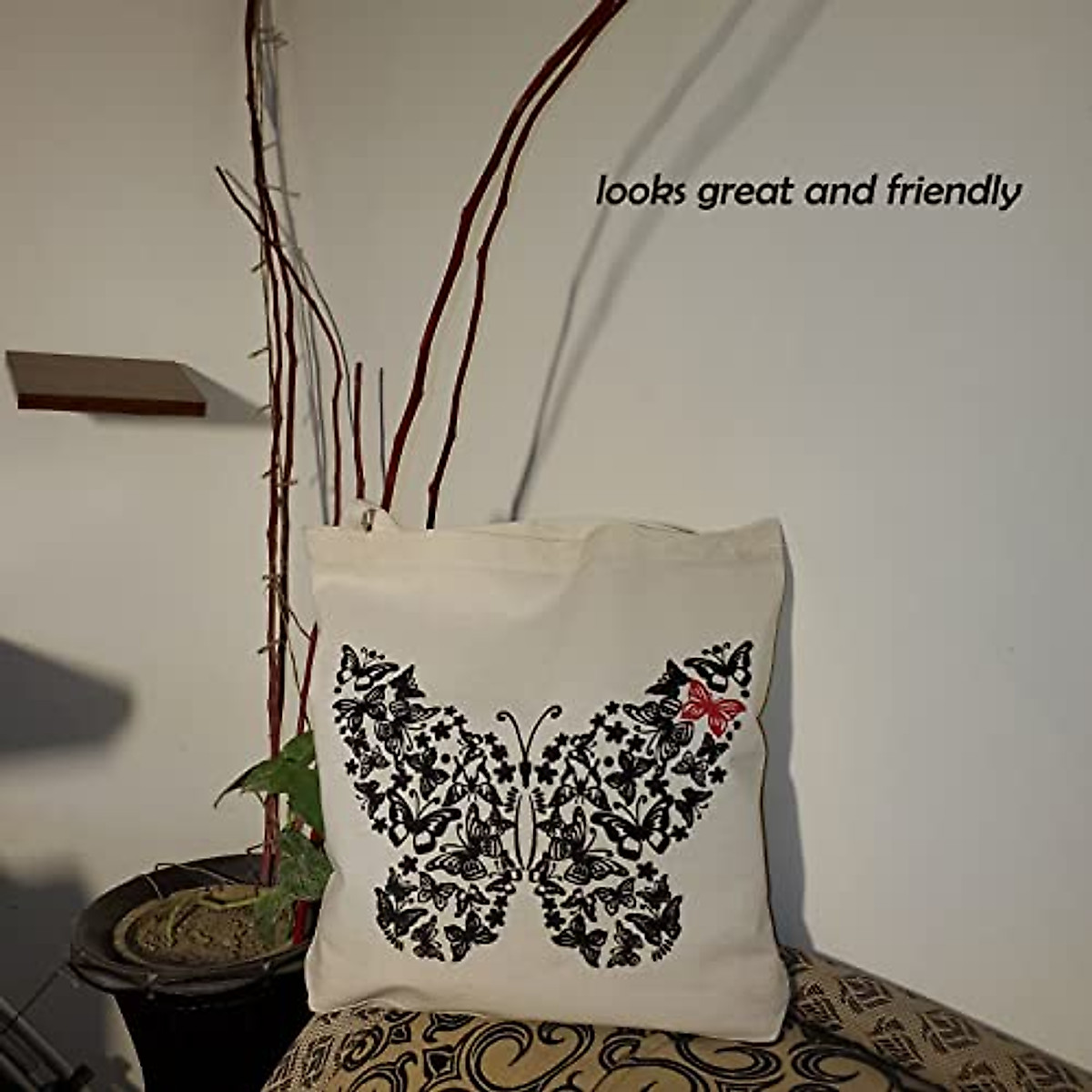 HOORAIN`S CANVAS TOTE BAG for Girls and womens