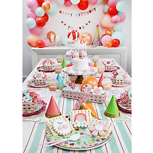 Mud Pie Woven Cracker Dish, Pink, 2" x 12"