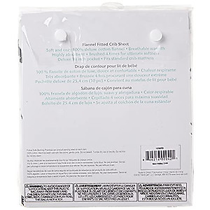 Lumberjack Moose Deluxe Flannel Fitted Crib Sheet-Moose and Mountain Print, Cotton Flannel, Black, Gray, White, Fully Elasticized, 10 in Deep Pockets, Fits Standard Crib Mattress 28 in x 52 in