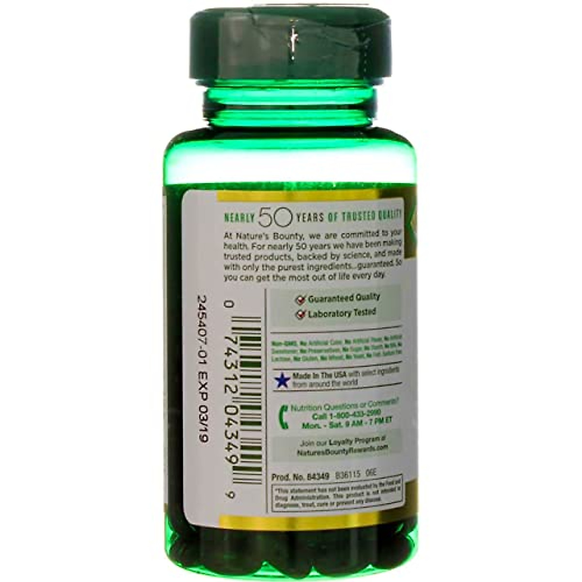 Nature's Bounty Cranberry Fruit 4200 mg, Plus Vitamin C, 120 Softgels