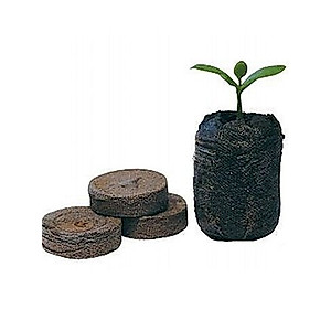 50 Count - Jiffy 7 Peat Pellets - Seed Starter Soil Plugs - 36 mm - Start Seedlings Indoors - Easy to Transplant to Garden