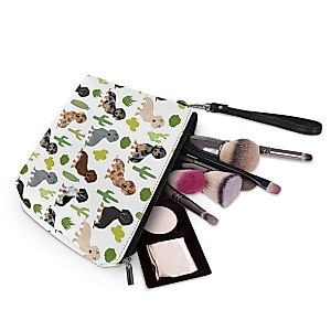 Mumeson Lightweight Portable Travel Cosmetic Bag Tropical Dachshund Make Up Toiletry Organizer Bag