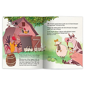 Cock-a-Doodle Chicken Noodle - Children’s Book for Ages 4-9, A Barnyard Adventure about Learning to Have Kindness and Self-Compassion for Others, Standing Up to Bullying, & Developing Humility