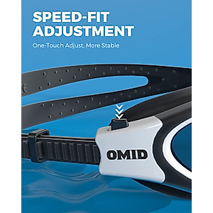 OMID Swim Goggles, P2 Polarized Swimming Goggles for Men Anti-fog Goggles Swimming for Adult Women