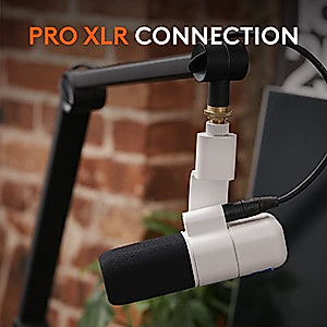 Logitech for Creators Blue Sona Active Dynamic XLR Broadcast Microphone for Streaming, Podcasting and Content Creation, ClearAmp Active Preamp, Dual-Diaphragm Capsule, Internal Shockmount - Off White