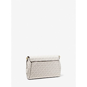 Michael Kors Medium Logo Convertible Crossbody Bag LT Cream multi