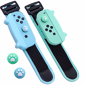 NANANINO Switch Wrist Bands, Cute and Comfortable Wristbands for Just Dance 2024 Nintendo Switch, Switch Joy Con Wrist Bands for Switch Boxing Games