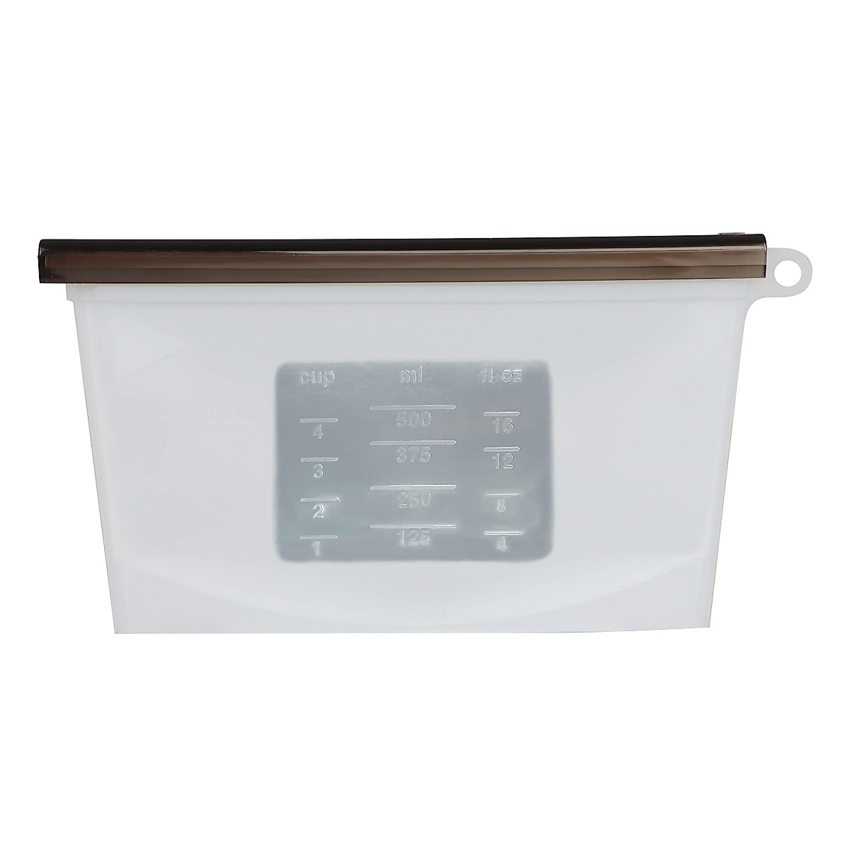 7Penn Silicone Food Storage Bag, 500mL - 1pk Washable 7.75 x 4in Clear Reusable Food Bags for Sandwiches and Snacks