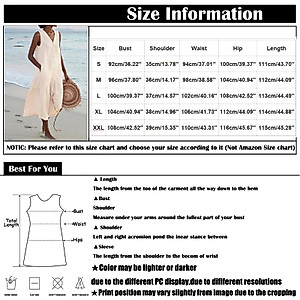 Maxi Dress Women House Dresses for Women with Pockets Curved Hem Sleeveless Summer Tank Lounge Camping Ruffle Print Cool Vneck Linen Dress Ladies Red Women's Casual Dresses Cotton Maxi Skirt
