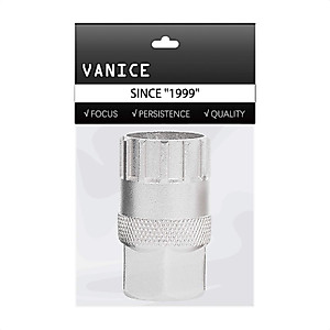 VANICE Bike Freewheel Removal Repair Lockring Tool for Shimano, Sunrace and Other 12 Spline Freewheels